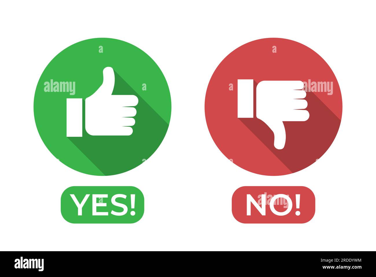 Thumbs Up And Down Clipart