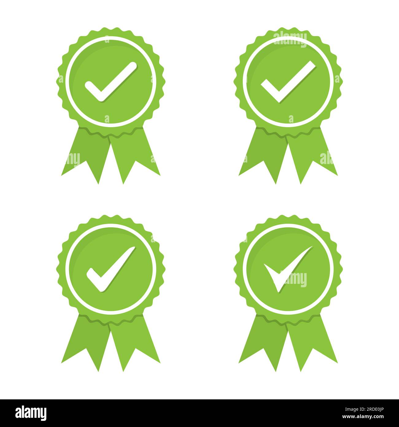 Passed green icon Stock Vector Images - Alamy