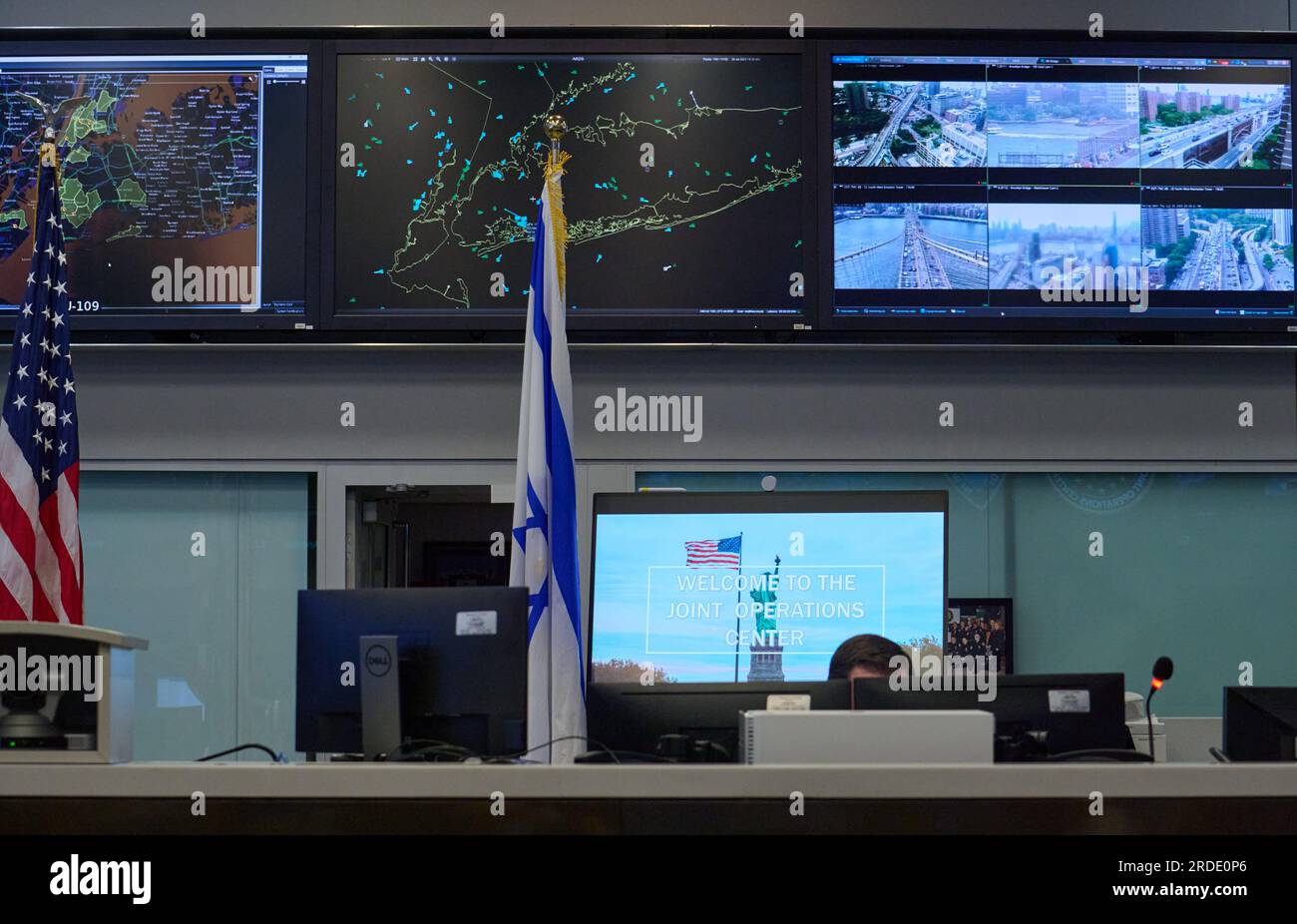 New York, New York, USA. 20th July, 2023. NYPD Joint Operations Center ...