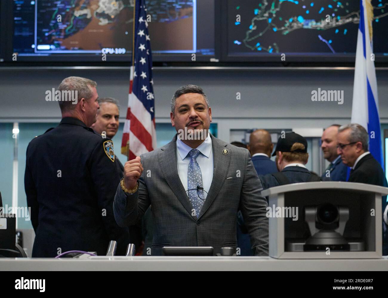 New York, New York, USA. 20th July, 2023. Newly appointed NYC Police ...