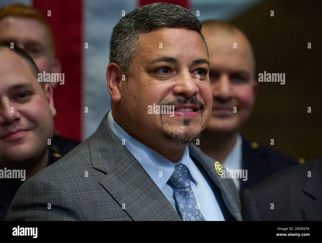 New York, New York, USA. 20th July, 2023. Newly appointed NYC Police ...