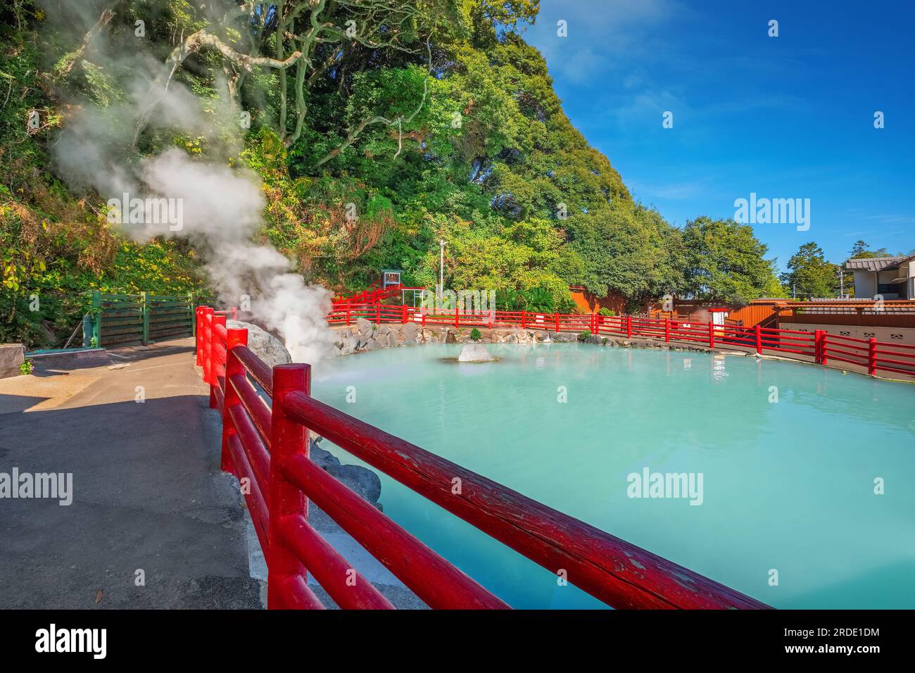 Beppu, Japan - Nov 25 2022: Kamado Jigoku hot spring in Beppu, Oita ...