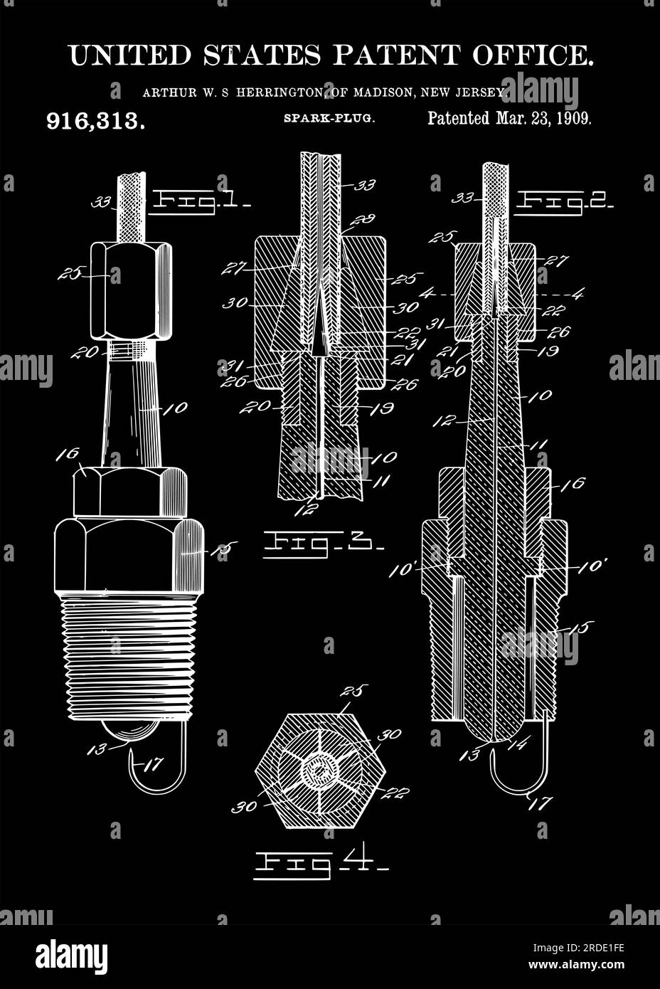 Spark plug drawing hi-res stock photography and images - Alamy