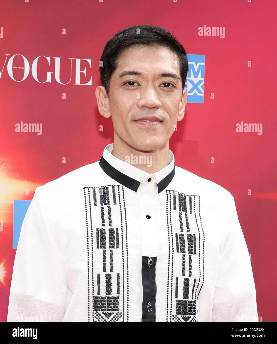 Moses Villarama attends the opening night for the Broadway musical ...