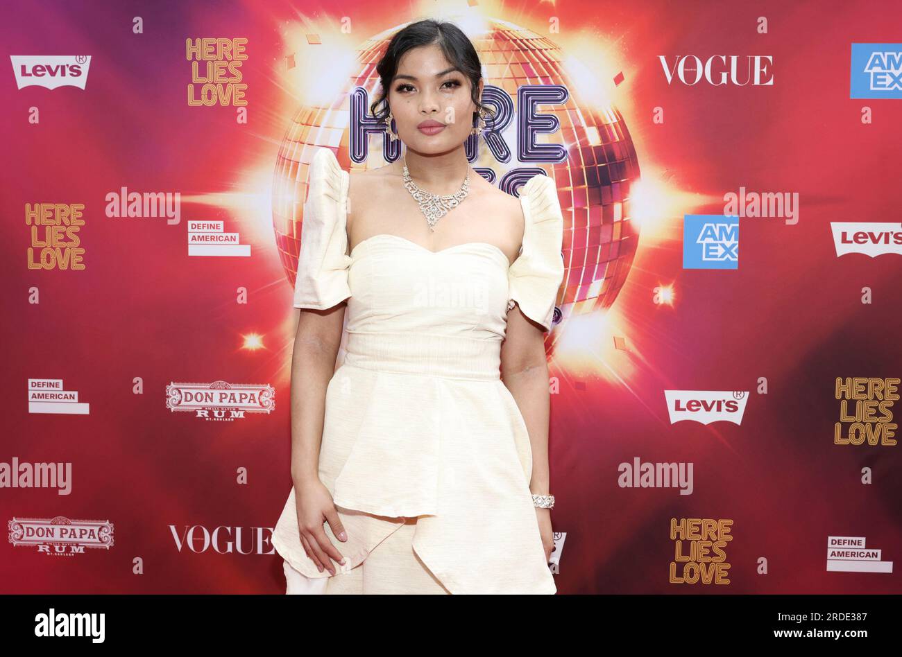 Reanne Acasio attends the opening night for the Broadway musical "Here Lies Love" at the ...