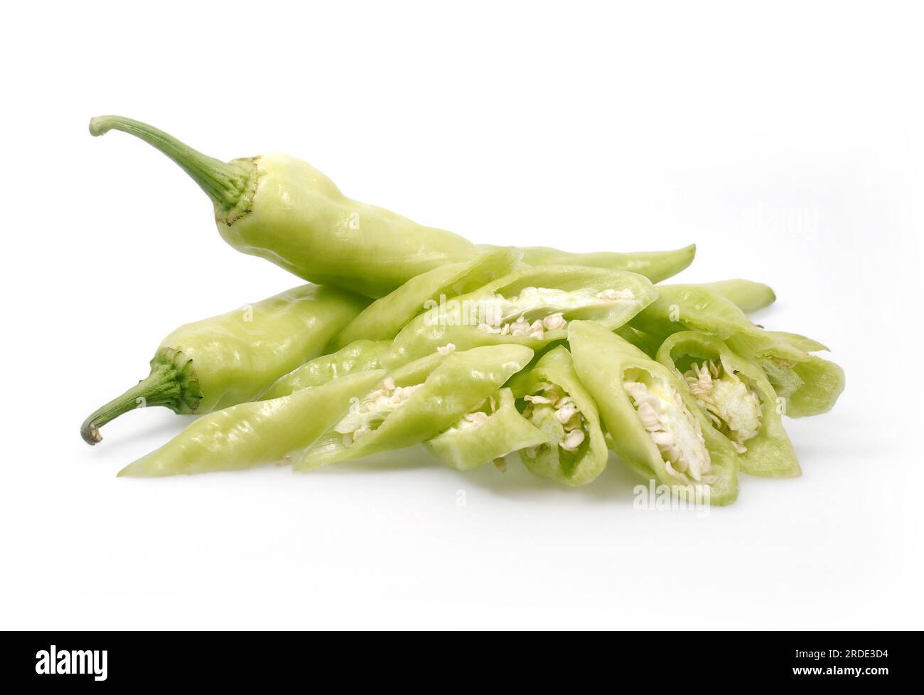 Fresh green chilli studio Cut Out Stock Images & Pictures - Alamy