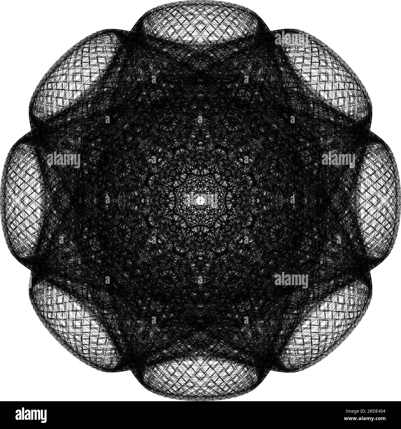 Fractal Mandala Vector. Isolated On White Background A vector ...