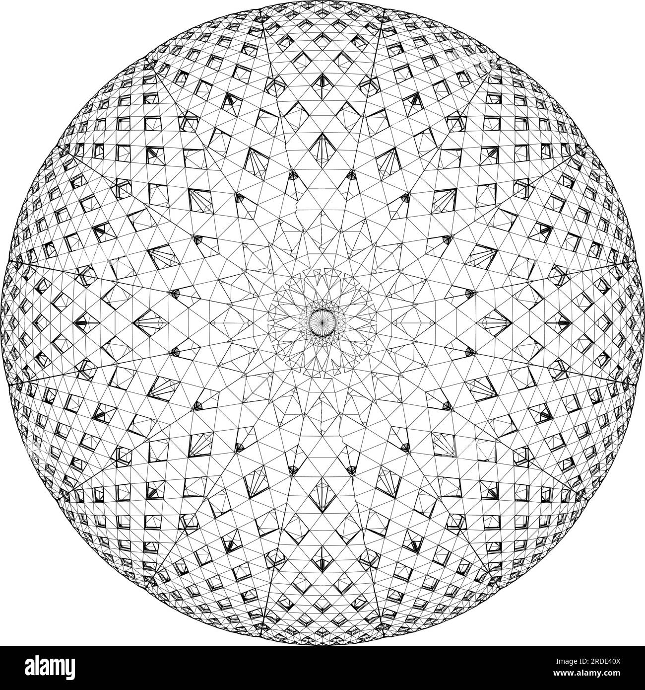 Fractal Mandala Vector. Isolated On White Background A vector ...