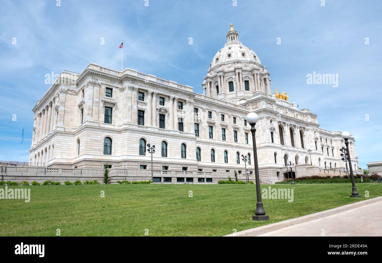 SAINT PAUL, MINNESOTA - MAY 29 2023: Exterior of the Minnesota State ...
