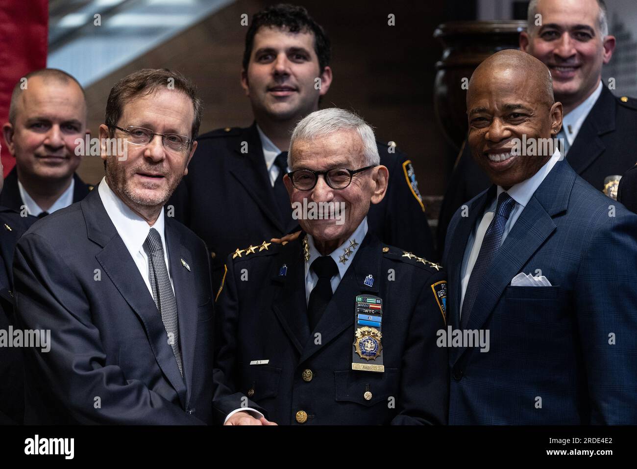New York, USA. 20th July, 2023. President of Israel Isaac Herzog, Chief ...