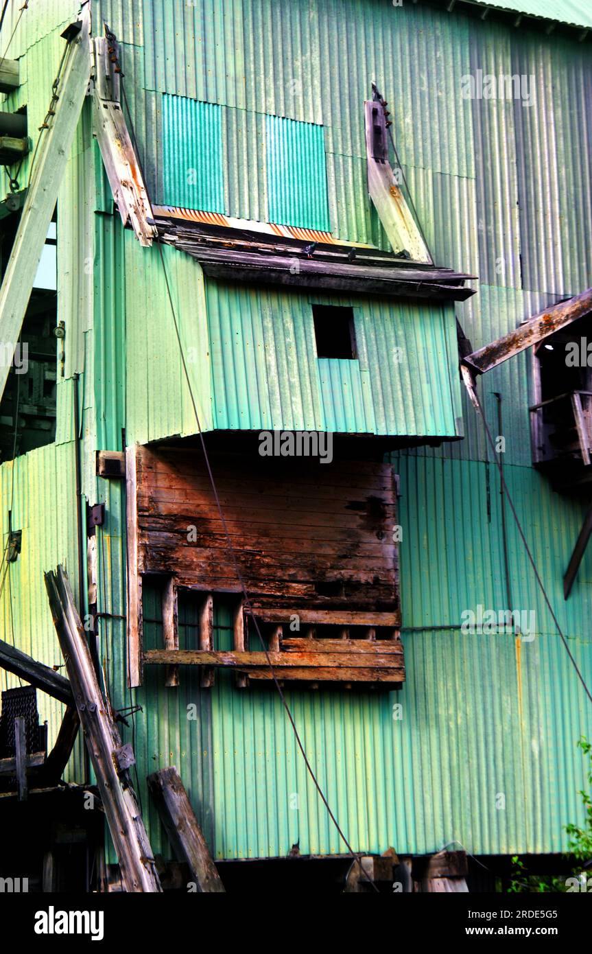 Derelict shaft house, is a fast declining relic of the Copper Mining ...