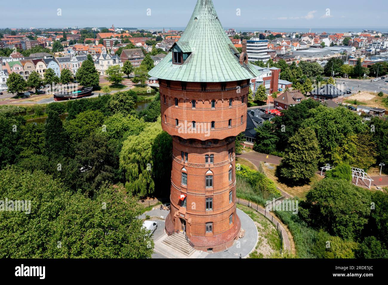 Cuxhaven, Germany. 22nd June, 2023. The historic water tower is located ...