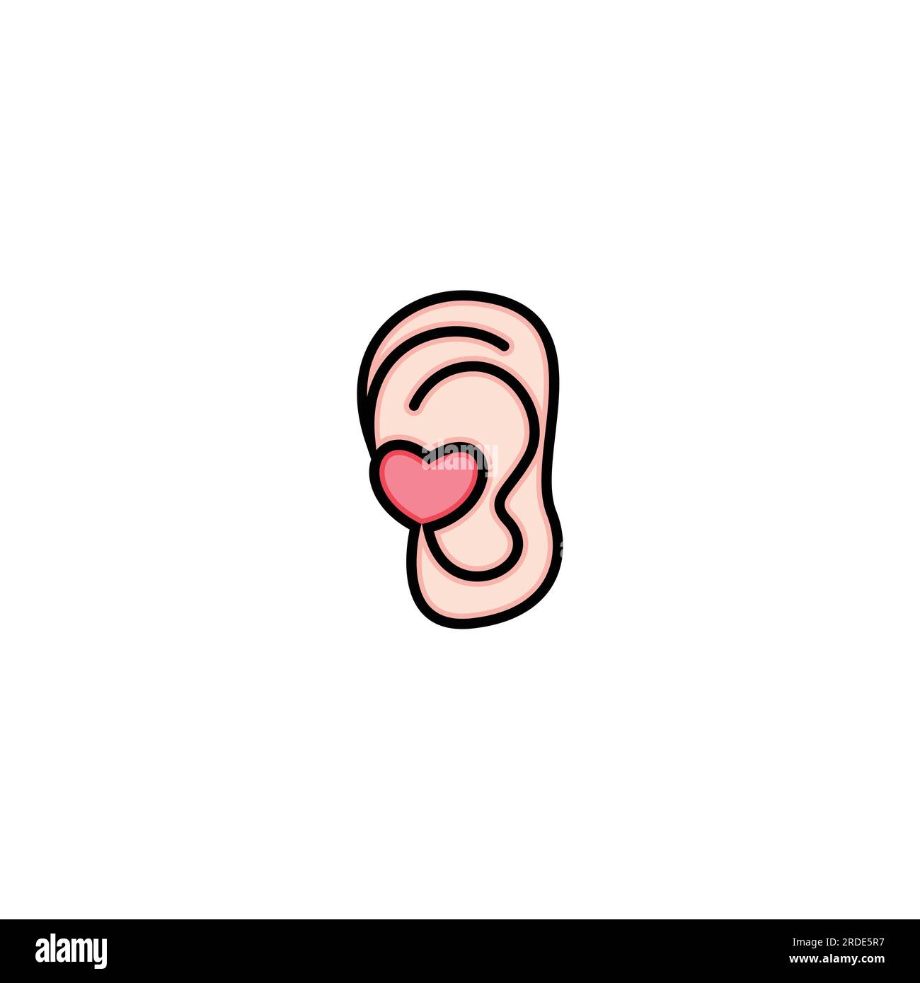 Ear Hearing Logo Creative Design Template Vector Stock Vector Image ...