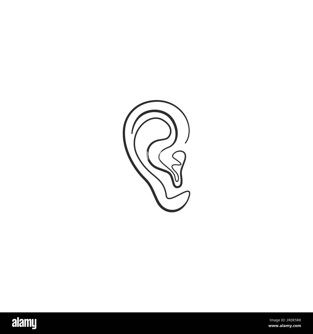 Ear Hearing Logo Creative Design Template Vector Stock Vector Image ...