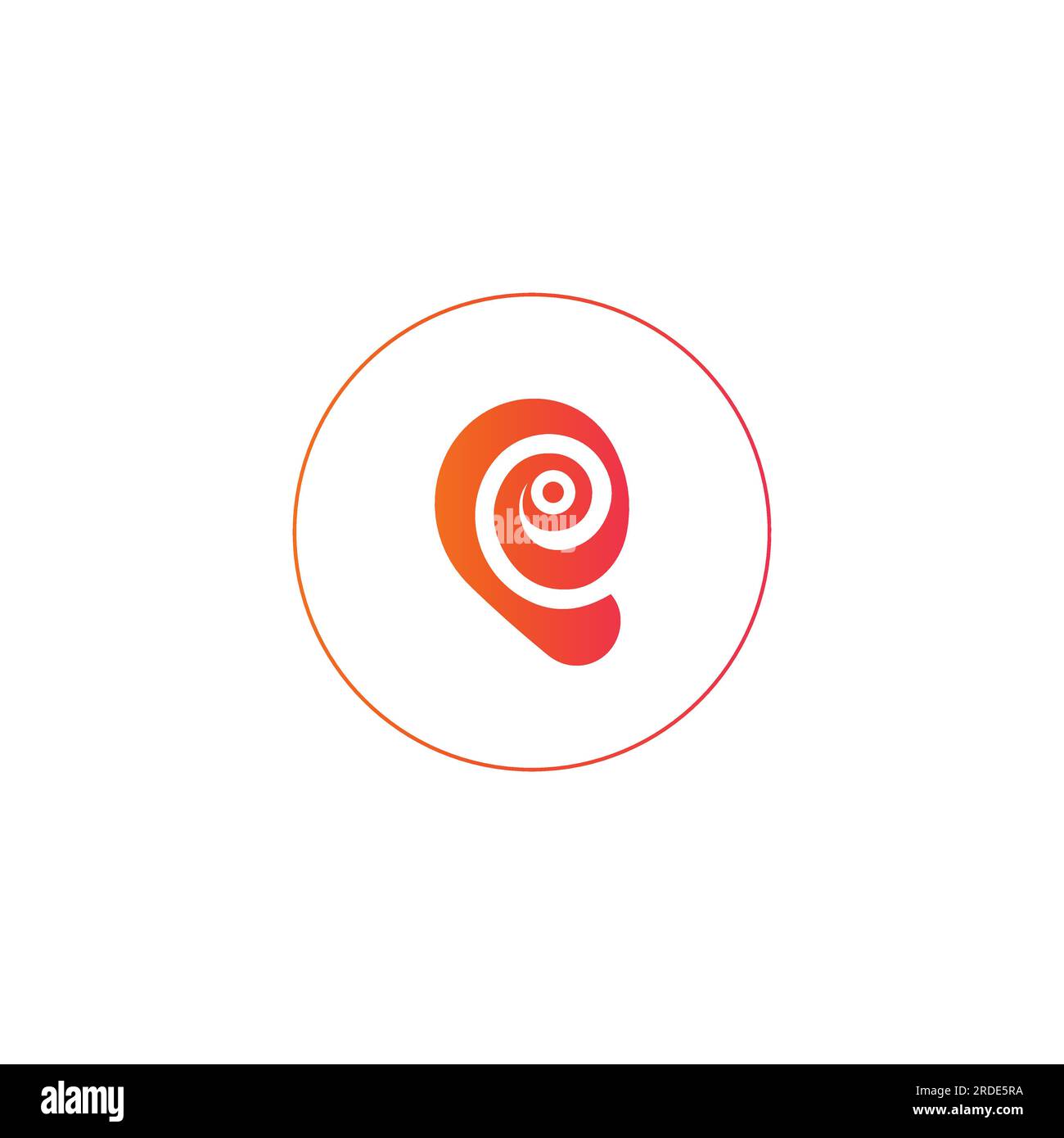 Ear Hearing Logo Creative Design Template Vector Stock Vector Image ...