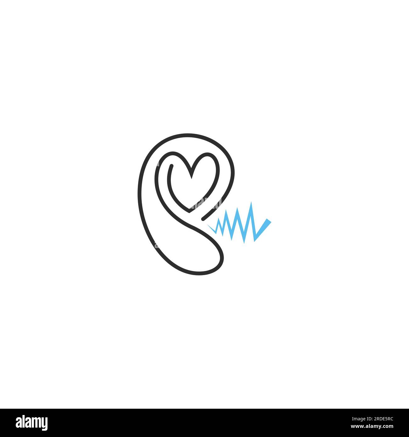 Ear Hearing Logo Creative Design Template Vector Stock Vector Image ...
