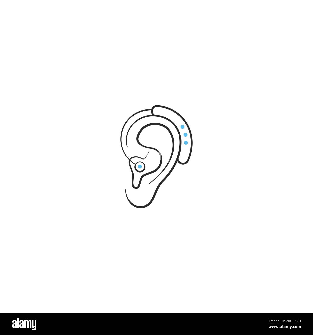 Ear Hearing Logo Creative Design Template Vector Stock Vector Image ...