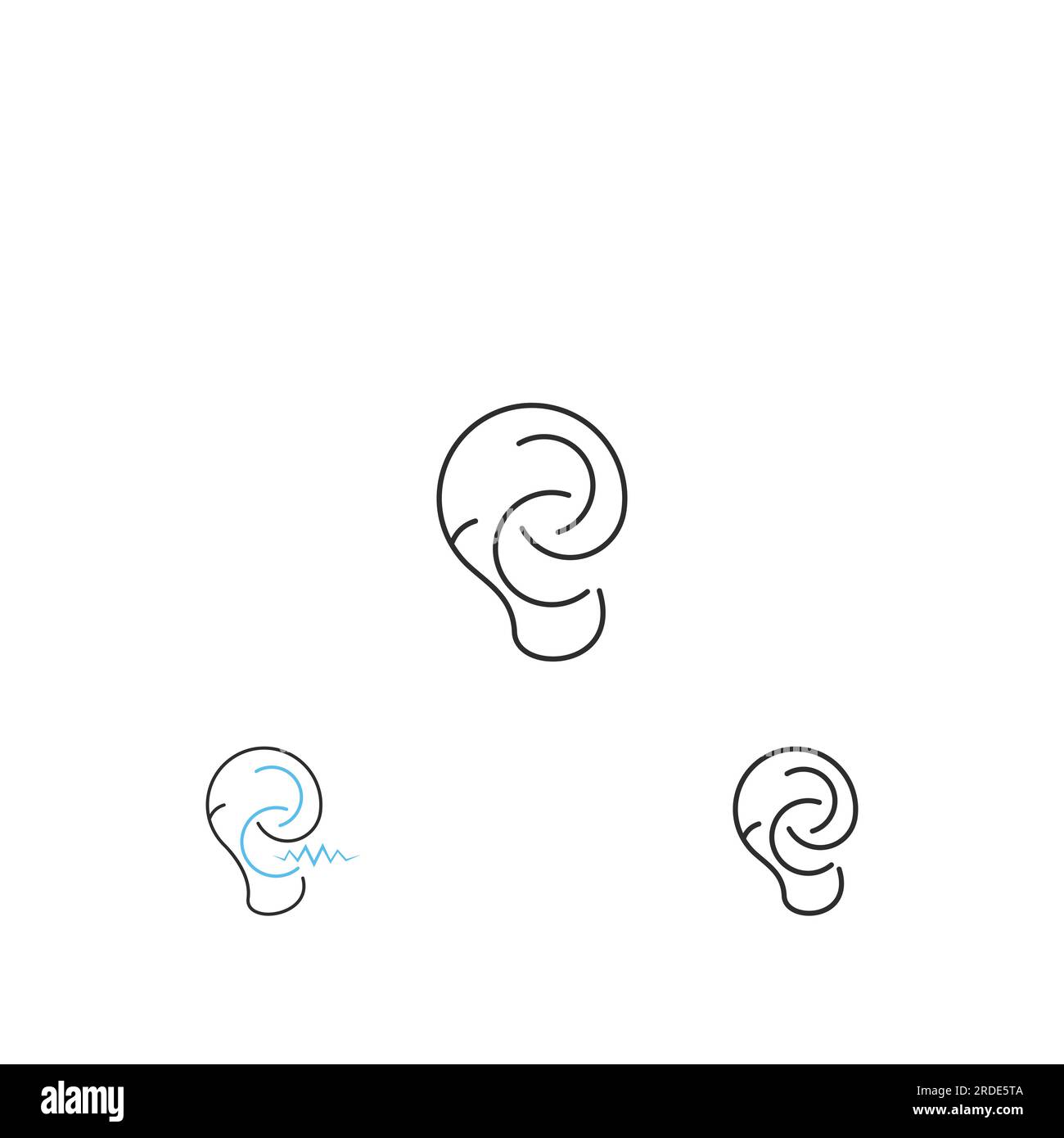 E ear logo hi-res stock photography and images - Alamy