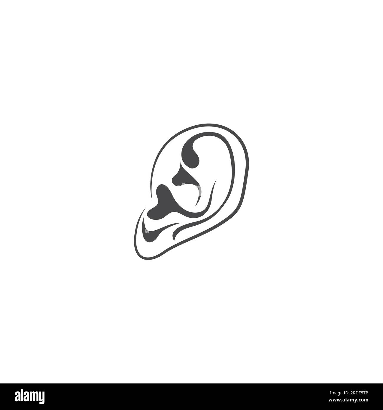 Ear Hearing Logo Creative Design Template Vector Stock Vector Image ...