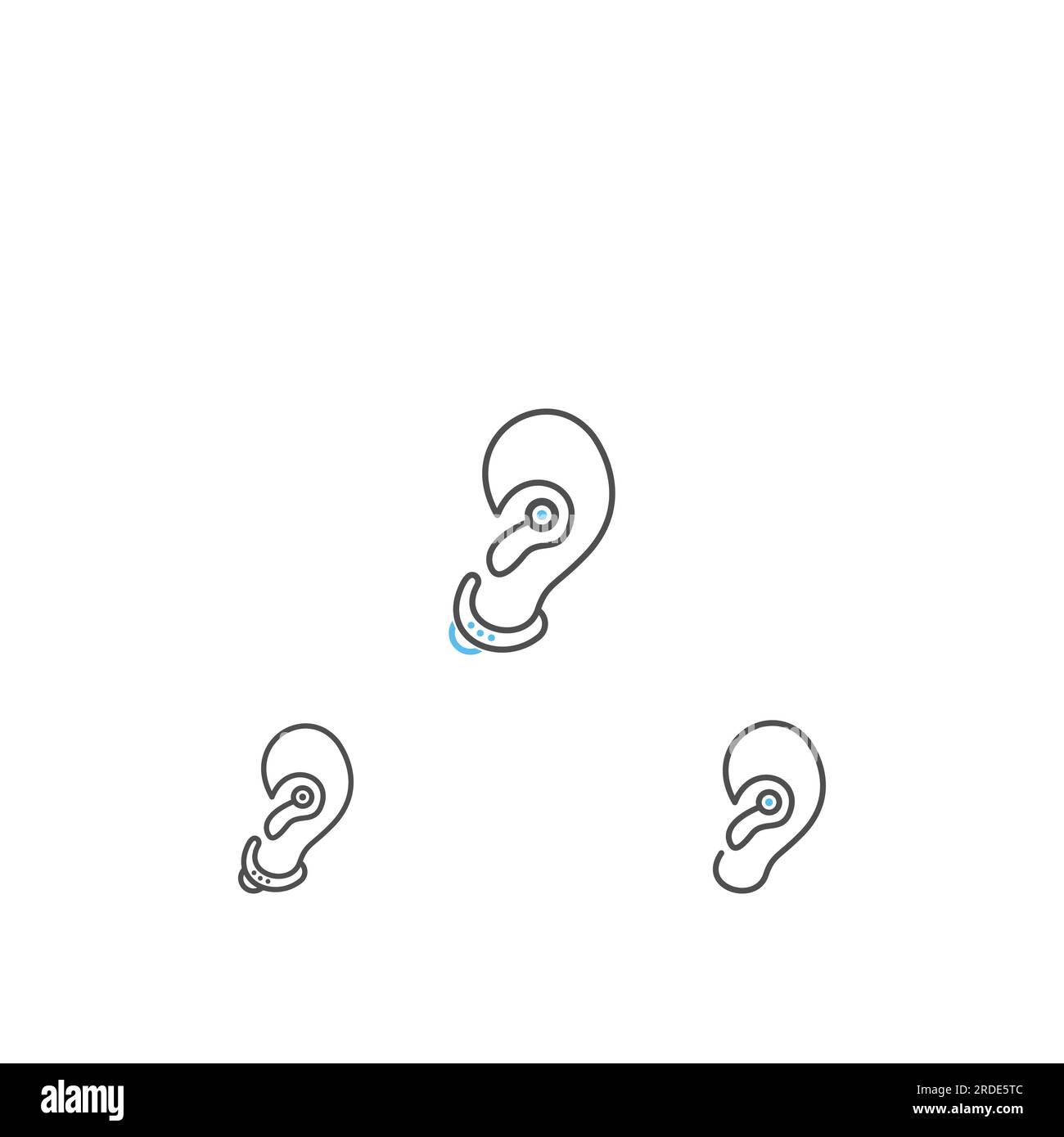 Ear Hearing Logo Creative Design Template Vector Stock Vector Image ...
