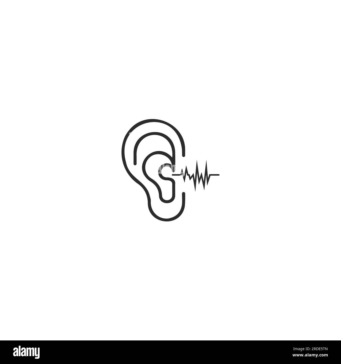 Ear Hearing Logo Creative Design Template Vector Stock Vector Image ...