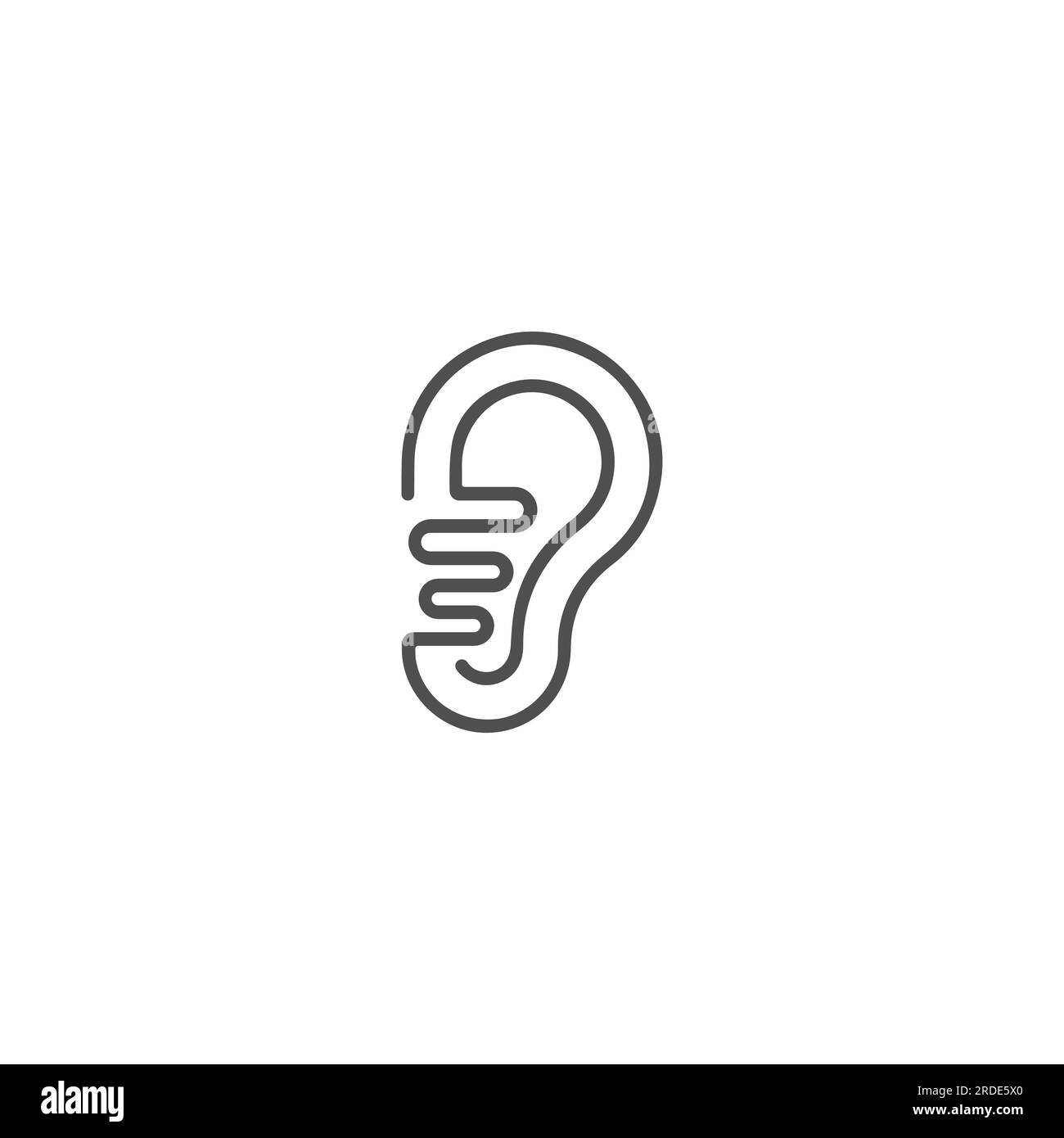 Ear Hearing Logo Creative Design Template Vector Stock Vector Image ...