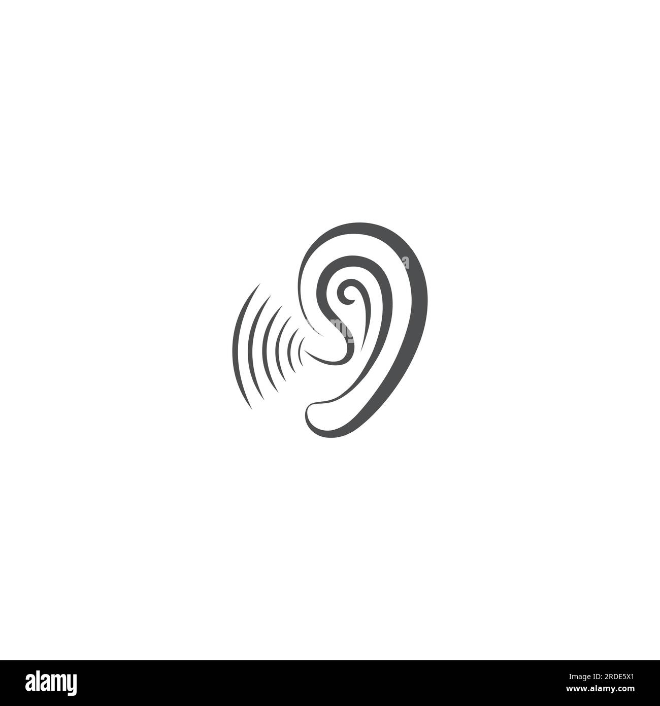 Ear Hearing Logo Creative Design Template Vector Stock Vector Image ...