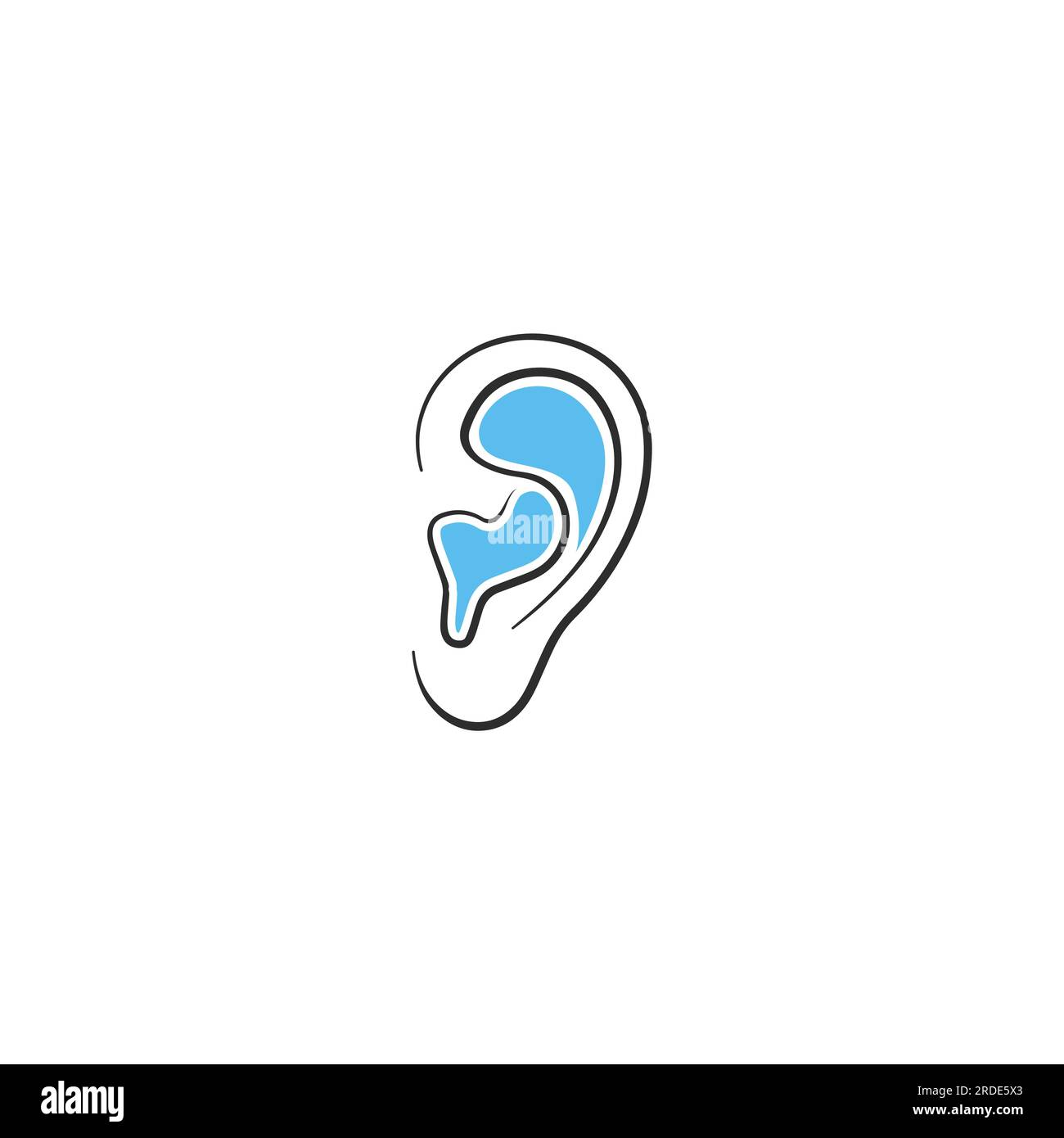 Ear Hearing Logo Creative Design Template Vector Stock Vector Image ...