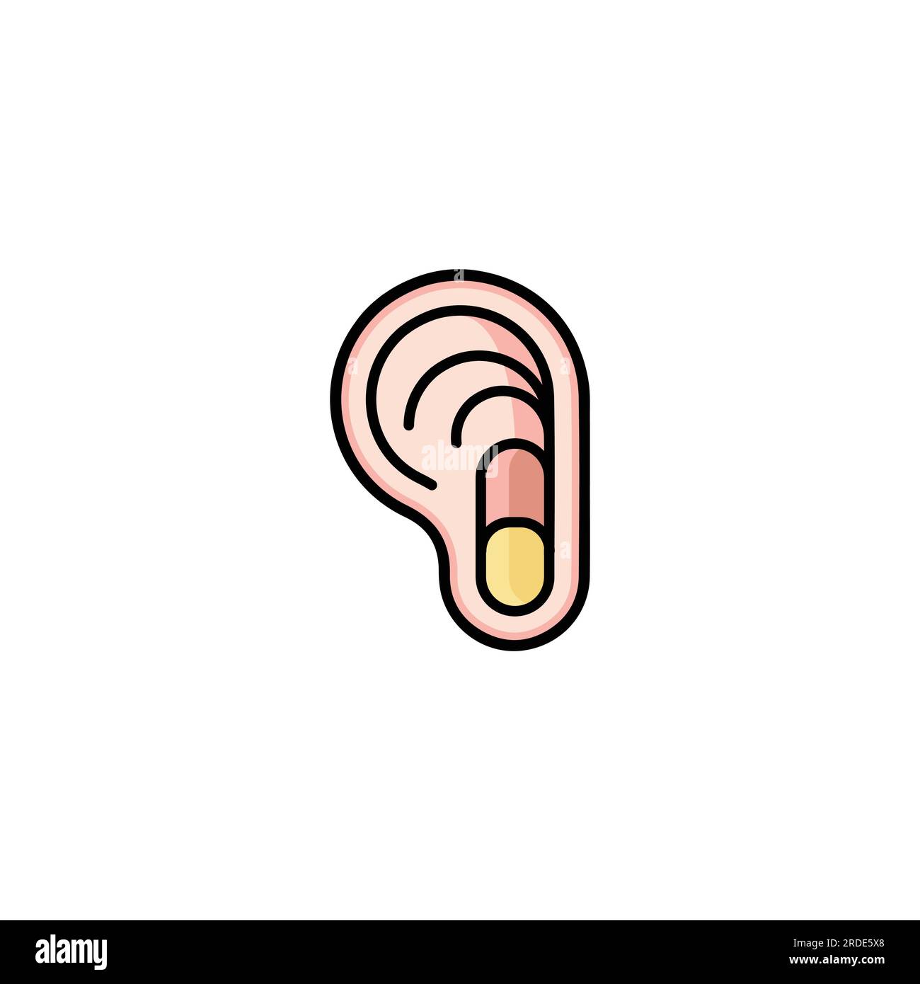 Ear Hearing Logo Creative Design Template Vector Stock Vector Image ...