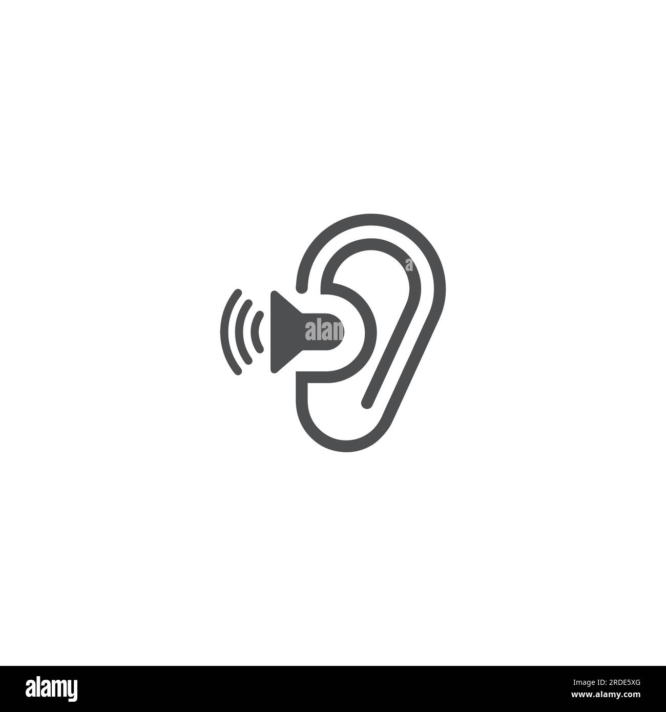 Ear Hearing Logo Creative Design Template Vector Stock Vector Image ...