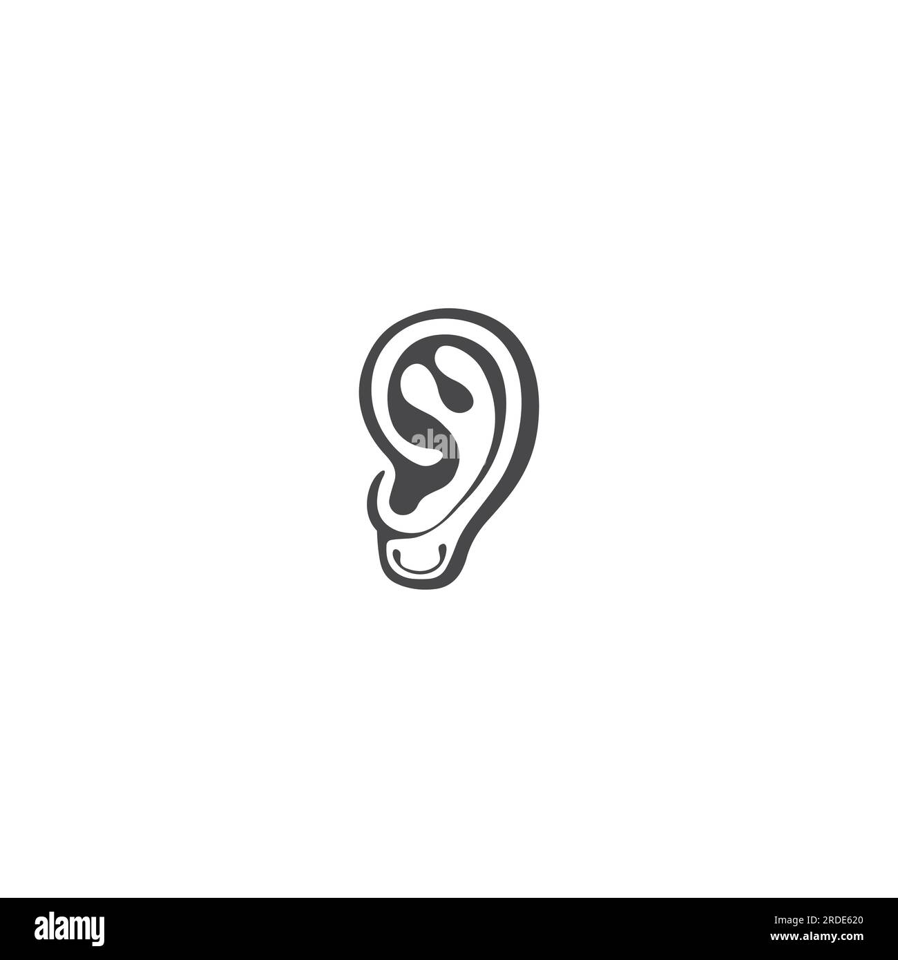 Ear Hearing Logo Creative Design Template Vector Stock Vector Image ...