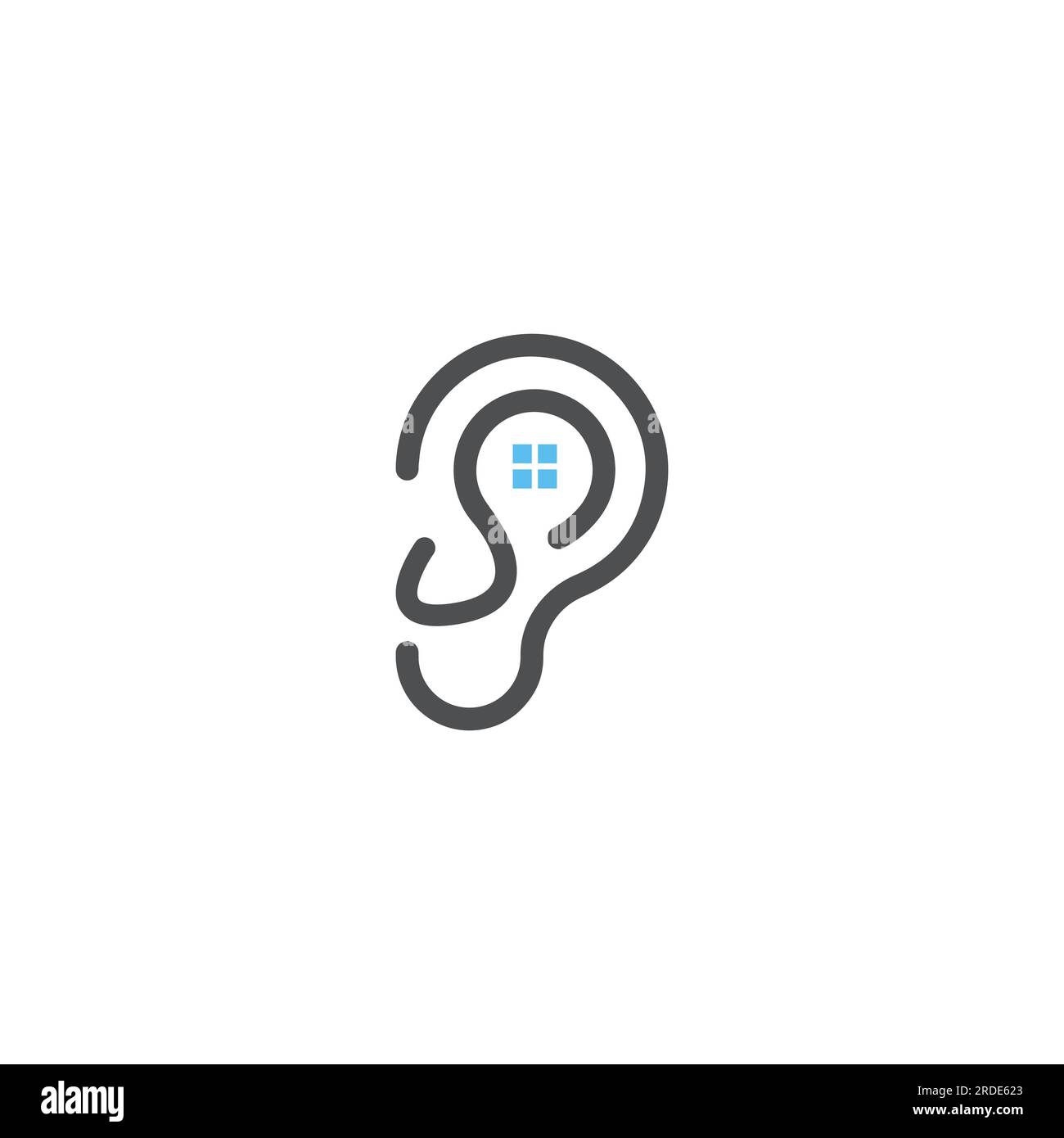 Ear Hearing Logo Creative Design Template Vector Stock Vector Image ...