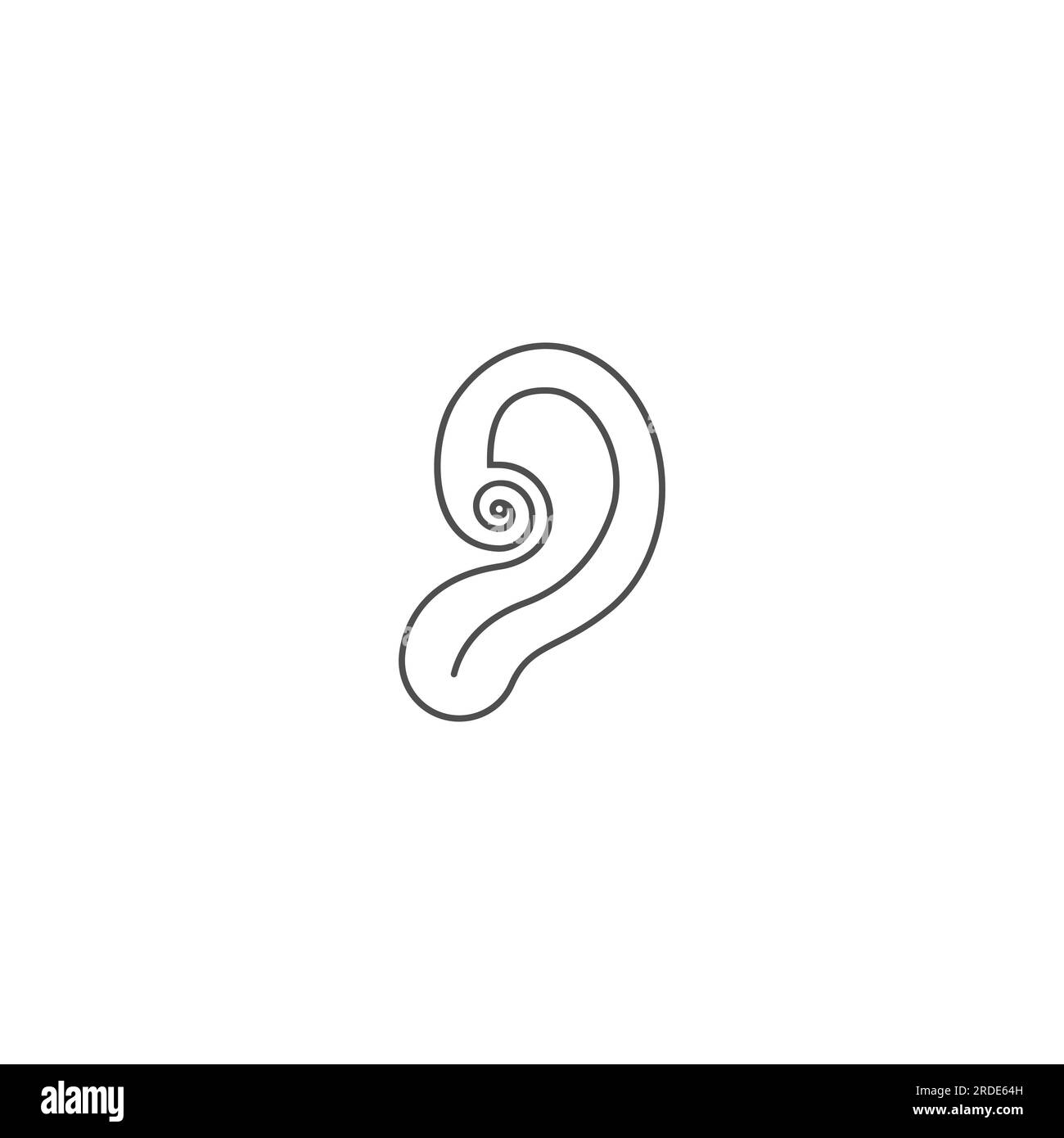Ear Hearing Logo Creative Design Template Vector Stock Vector Image ...