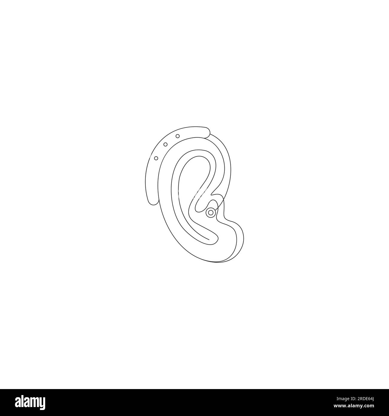Ear Hearing Logo Creative Design Template Vector Stock Vector Image ...