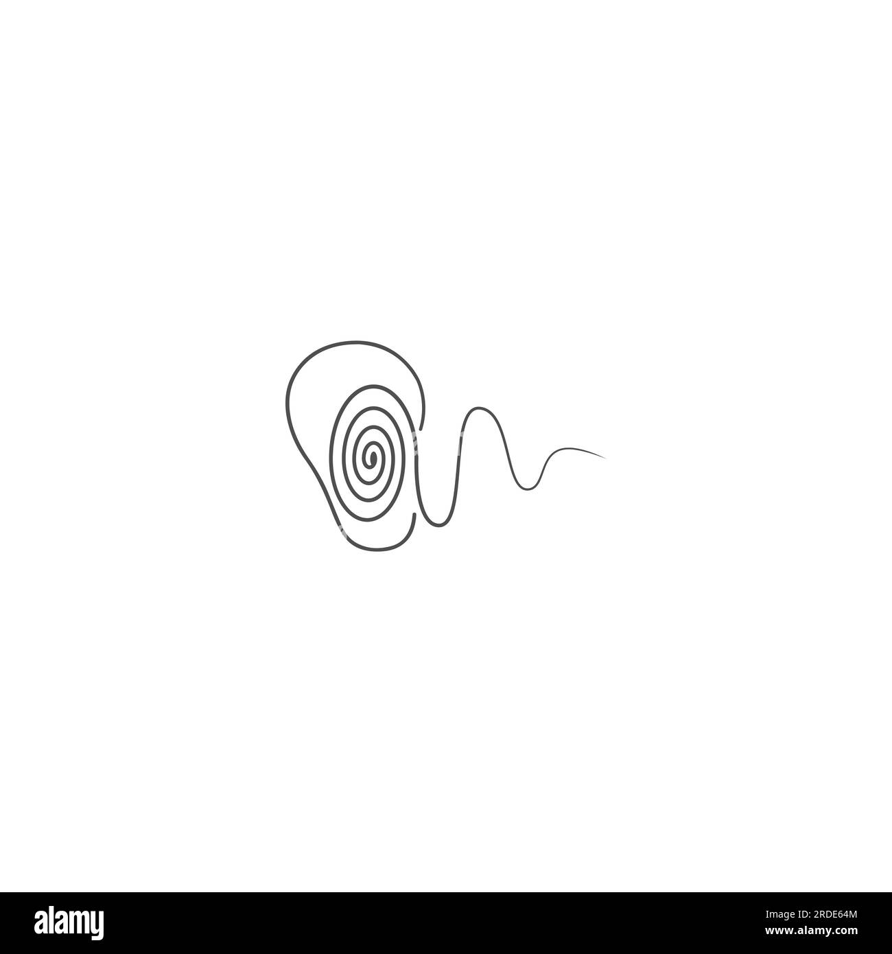 Ear Hearing Logo Creative Design Template Vector Stock Vector Image ...