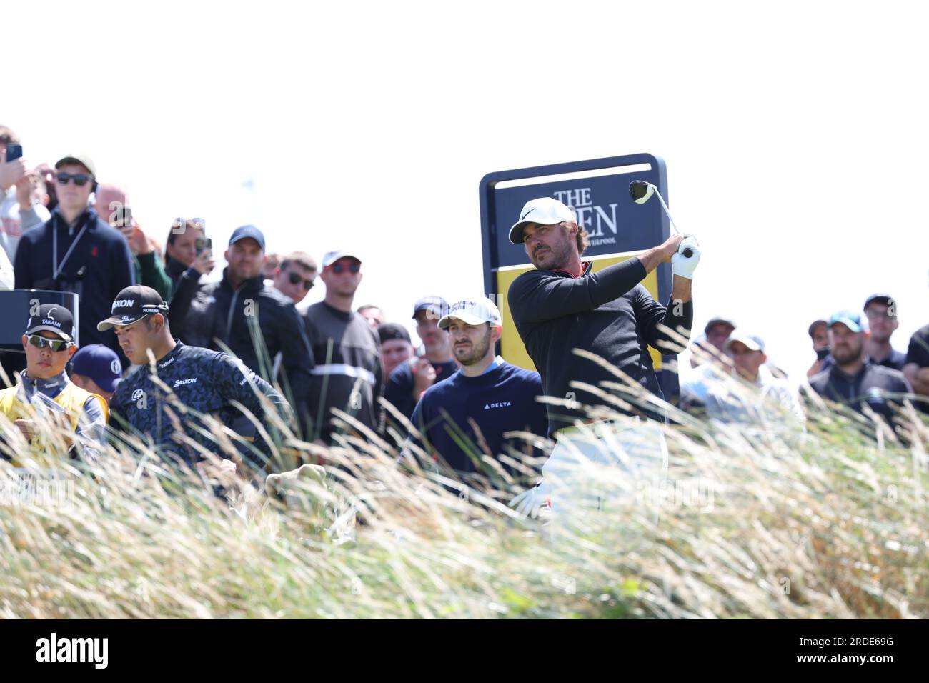 Wirral, England, on July 20, 2023. United States' Brooks Koepka during ...