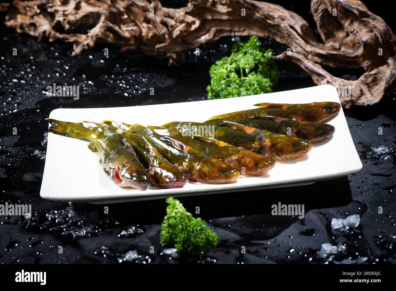 Chinese food:spicy yellow bone fish,Yellow cartfish Stock Photo - Alamy