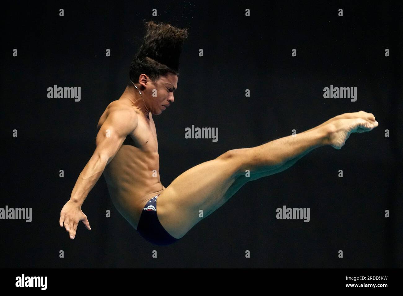 Carlos Daniel Ramos Rodriguez of Cuba competes during the men's 10m ...