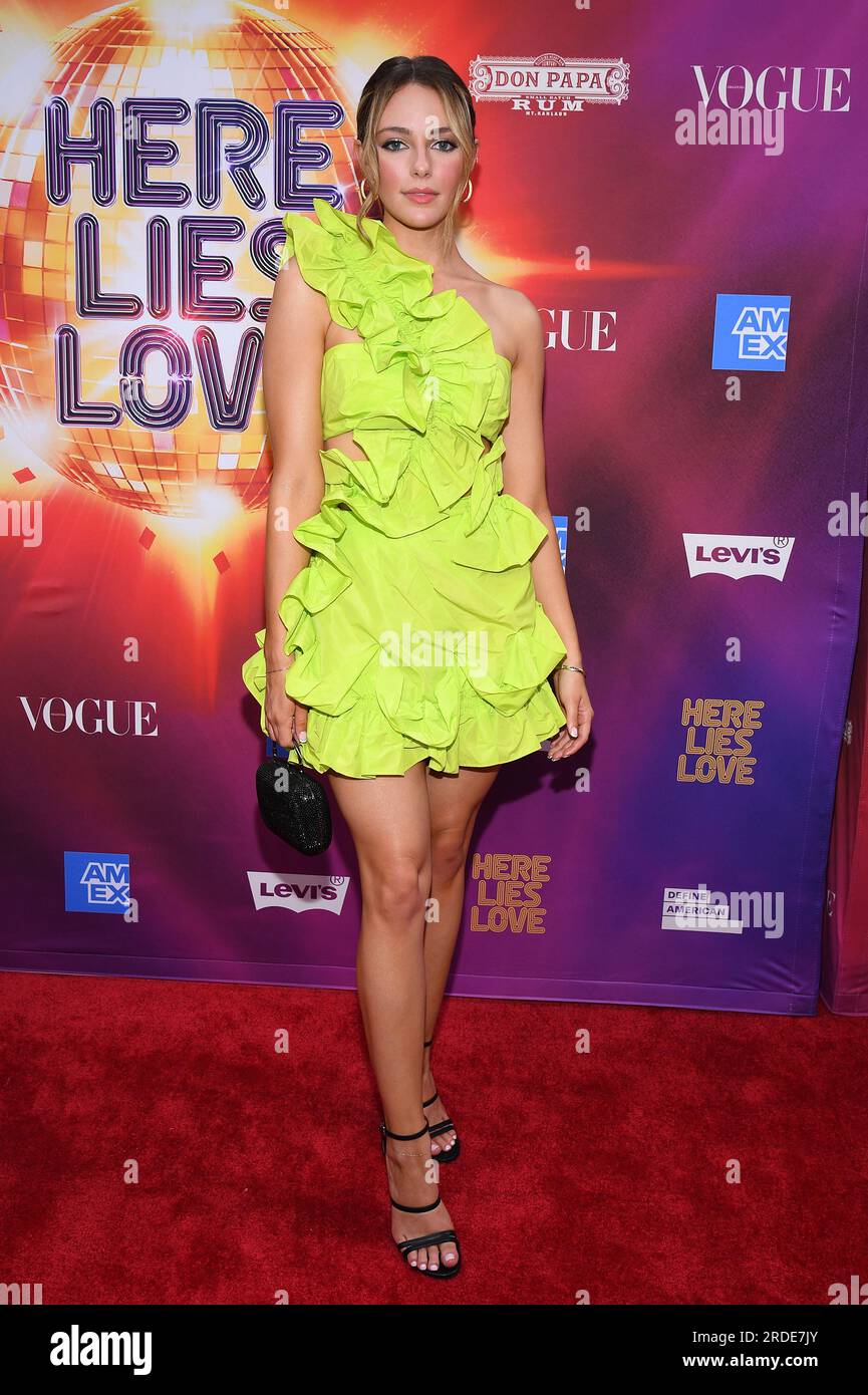 New York Usa 20th July 2023 Danielle Rose Russell Walks The Red