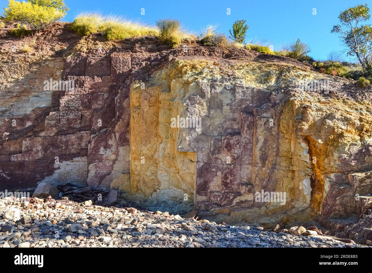 The Ochre Pits in the West MacDonnell Ranges used for traditional and ...