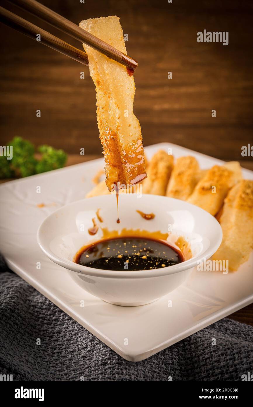 Brown sugar glutinous rice cake Stock Photo - Alamy