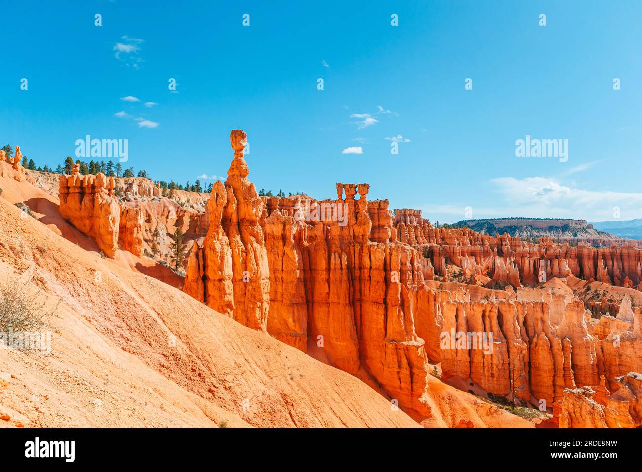 Nature scene showing beautiful hoodoos, pinnacles and spires rock ...