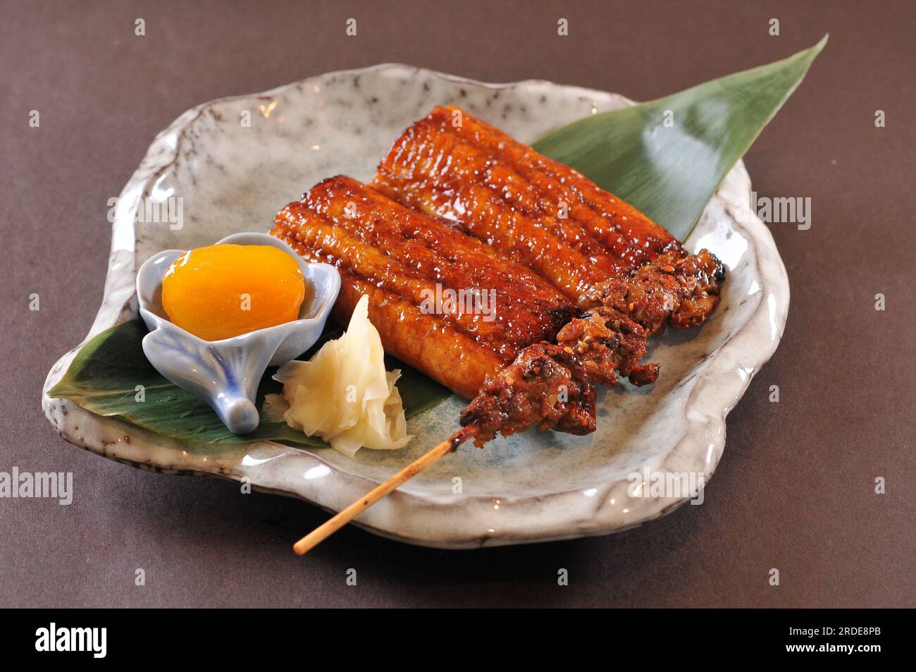 grilled eel or grilled unagi with sauce (Kabayaki) - .Japanese food Stock Photo - Alamy