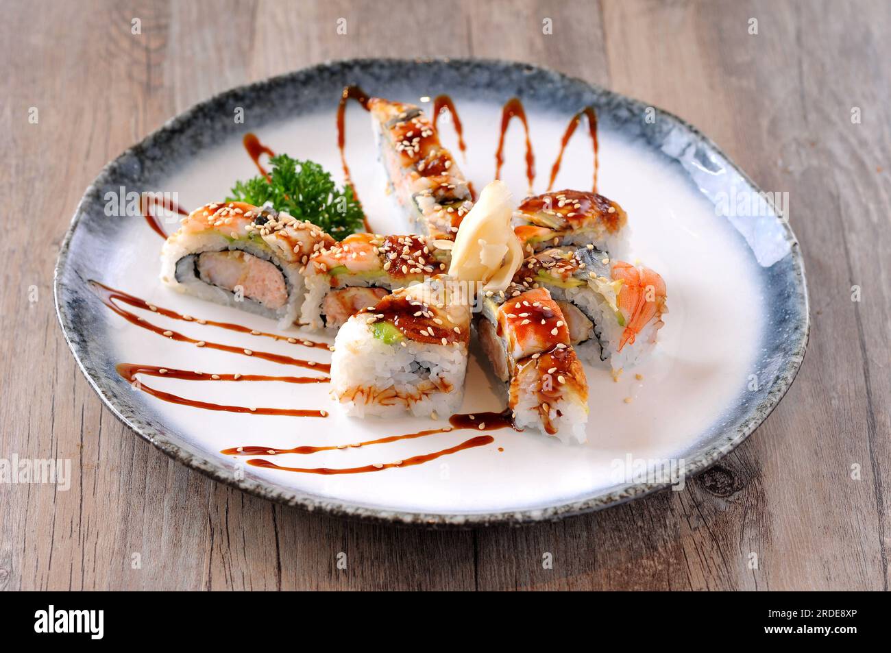Eel sushi roll. Japanese Cuisine, Sushi Unagi. Unagi Nigiri Sushi or Eel Sushi. Japanese eel ...
