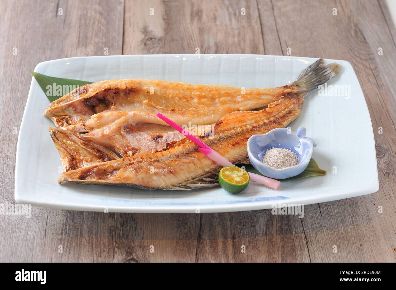Grilled fish of Hokke(Arabesque greenling) Japanese style Stock Photo ...