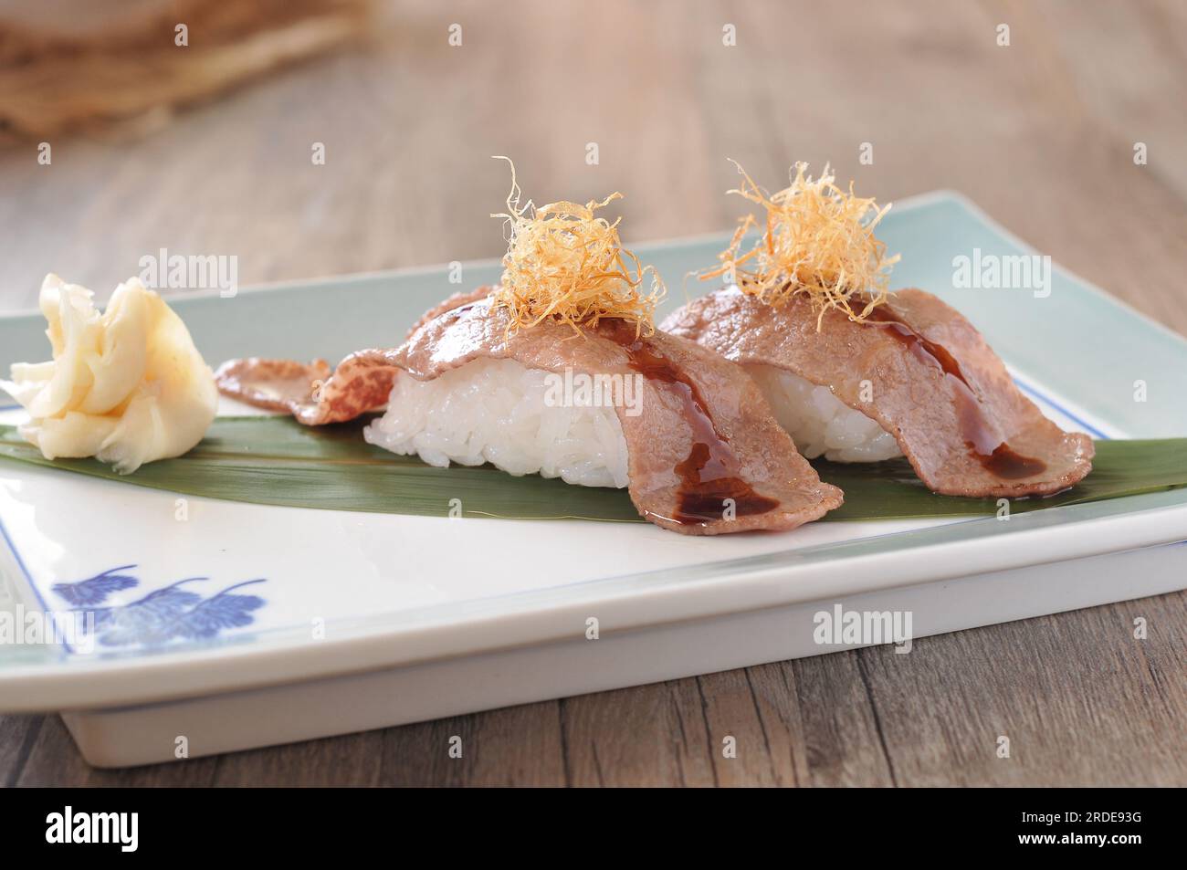 Grilled Angus Beef Sushi ,Japanese Cuisine Stock Photo - Alamy