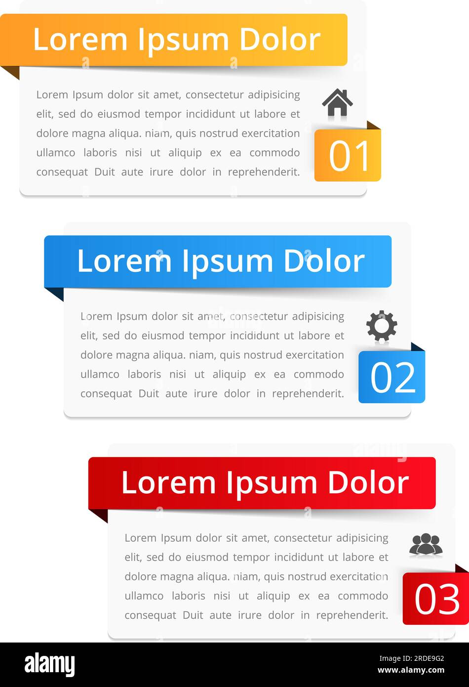 Set of infographics design elements with place for numbers (steps or ...