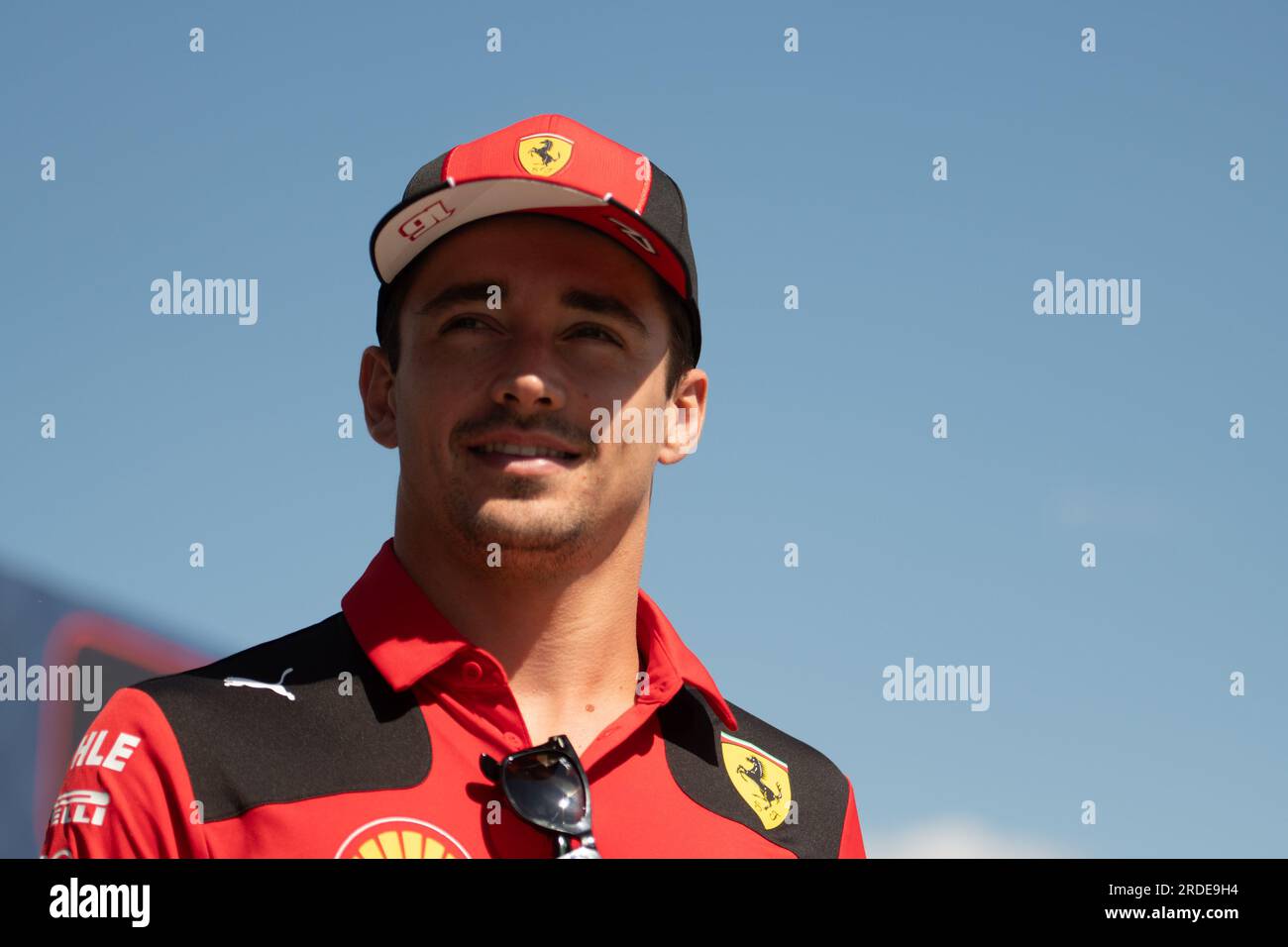 Budapest, Hungary - 20 JULY 2023, #16 Charles Leclerc (MCO, Ferrari ...