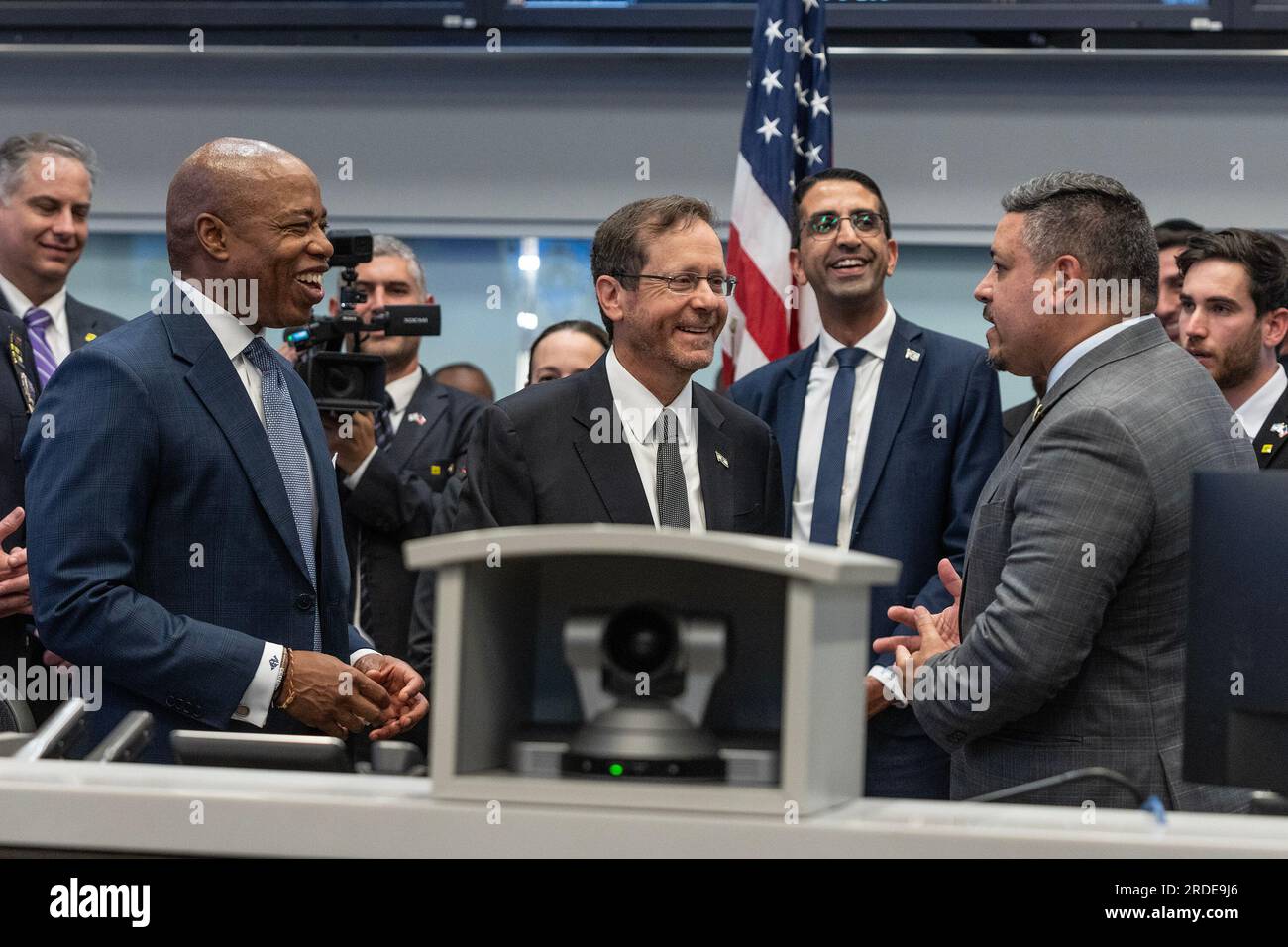New York, New York, USA. 20th July, 2023. Mayor Eric Adams, Isaac ...