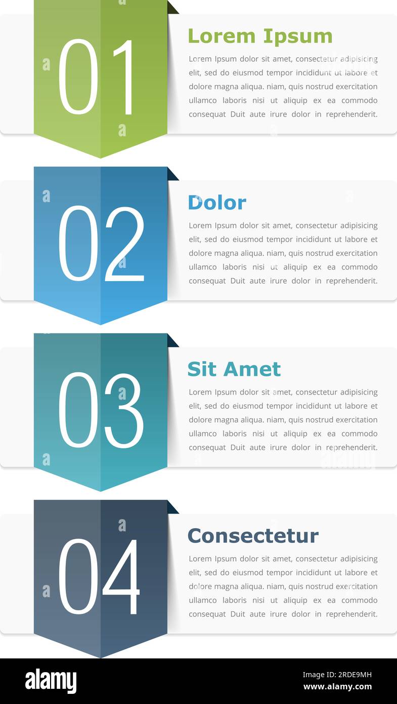 Infographics design elements with place for numbers (steps or options ...